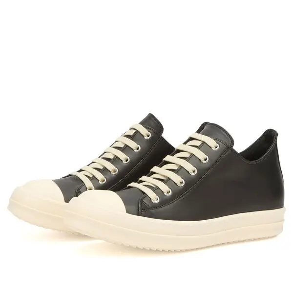 Rick Owens Leather Low Sneakers