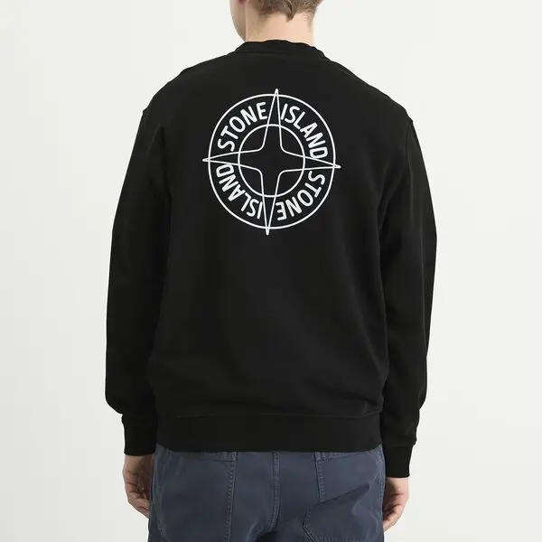 Stone Island Outline Compass Crew Neck Sweatshirt