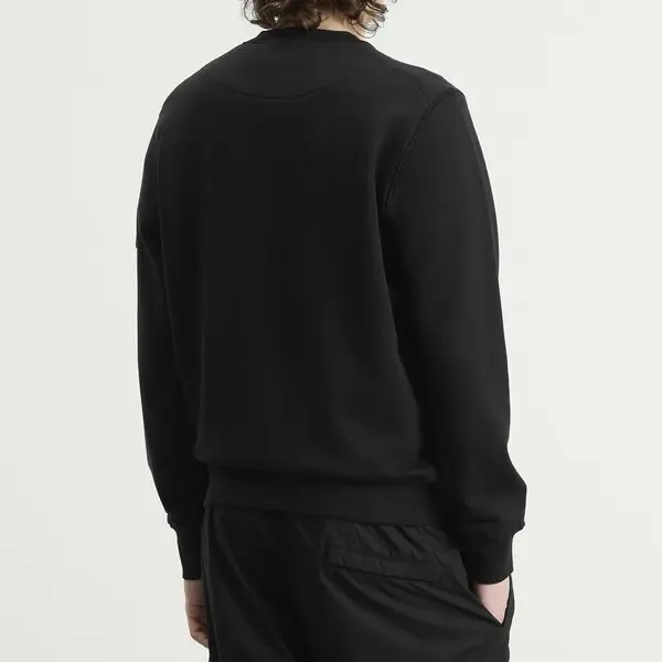 Stone Island Garment Dyed Crew Neck Sweatshirt - Black