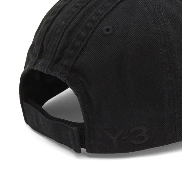 Y3 Distressed Stripe Cap