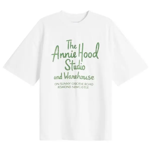 ANNIE HOOD Ah Factory T-shirt - White
