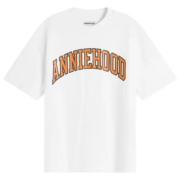 ANNIE HOOD College Arch T-shirt - White