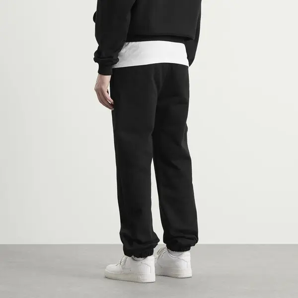 ANNIE HOOD Mini Logo Cuffed Joggers - Black