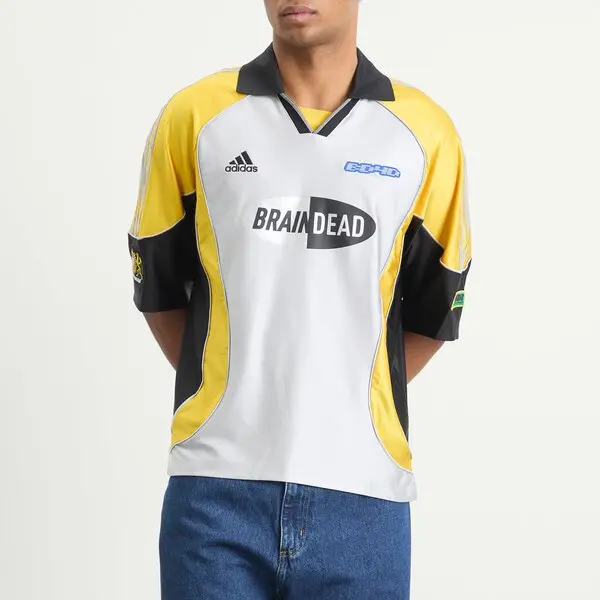 Adidas X Brain Dead Football Jersey - Silver Metallic