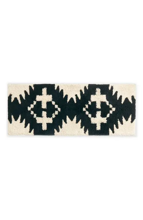 Pendleton Spider Rock Bath Rug - Black/white