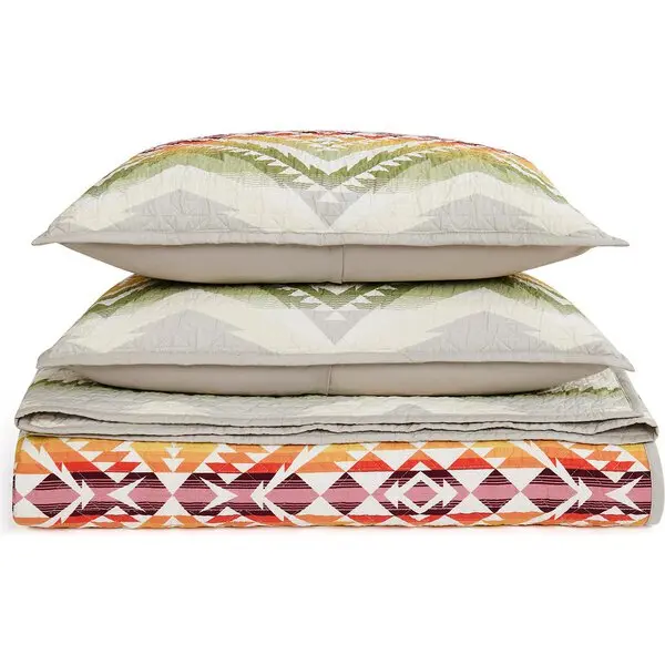Pendleton Cascadia Coverlet & Shams Set - Gray Multi