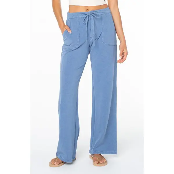 Roxy Smooth Ride Wide Leg Pants - Blue Horizon