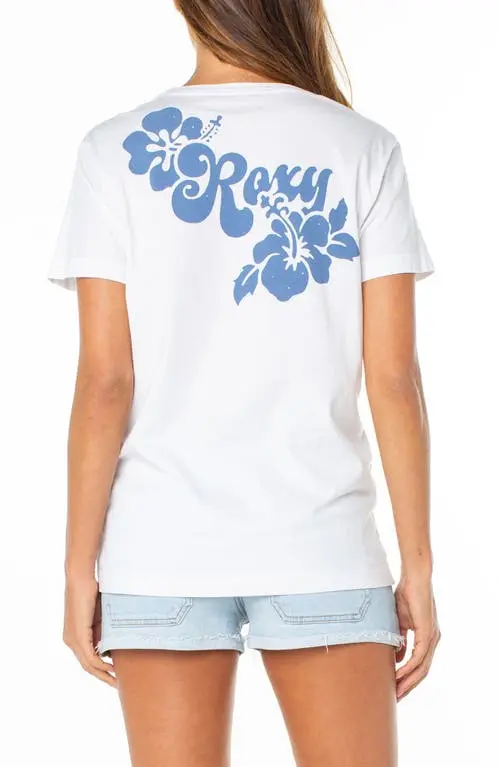 Roxy Hibiscus Graphic T-shirt - Cloud Dancer
