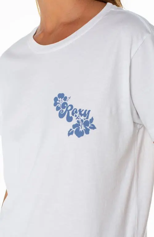 Roxy Hibiscus Graphic T-shirt - Cloud Dancer