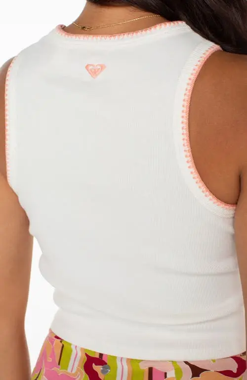 Roxy Meant To Be Crop Tank - Cloud Dancer