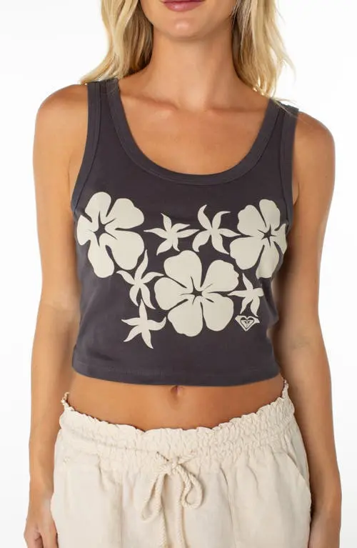 Roxy Hibiscus Print Crop Top