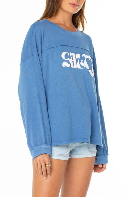 Roxy Changing Tides Sweatshirt - Blue Horizon