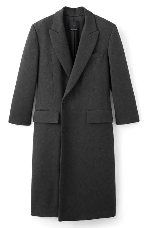 Mango Double-breasted Long Coat