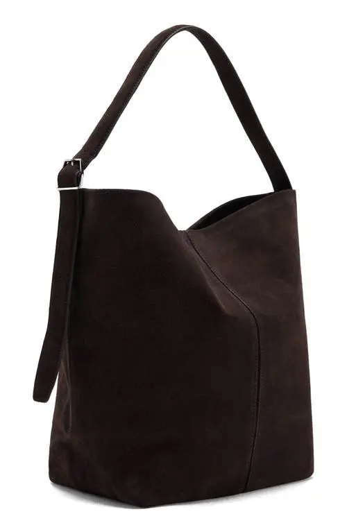 Mango Large Suede Bucket Bag