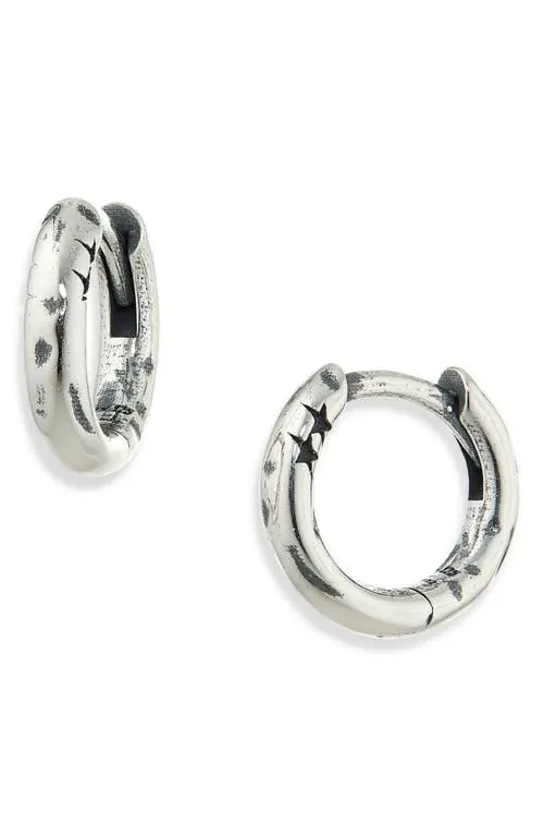TWOJEYS Slim Hoop Earrings - Silver