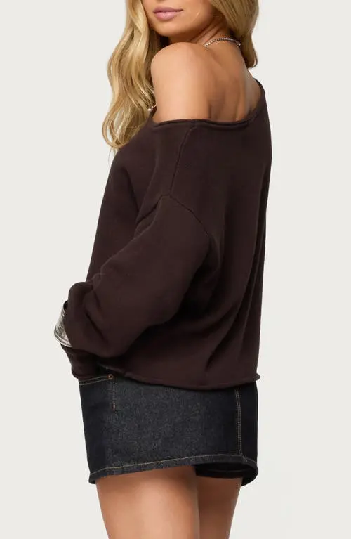 EDIKTED Moyra One-shoulder Knit Sweater