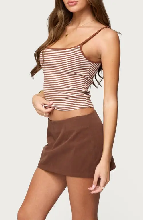 EDIKTED Miller Stripe Tank Crop Top