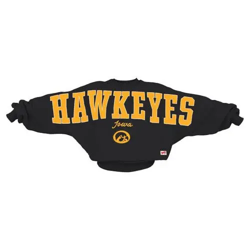PRESSBOX Iowa Hawkeyes Dolman Pullover Sweatshirt