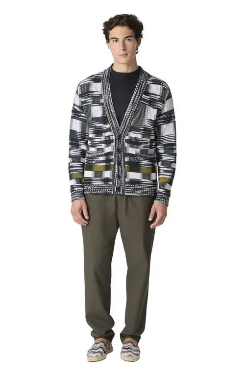 Missoni Cotton-blend Cardigan With Check Pattern