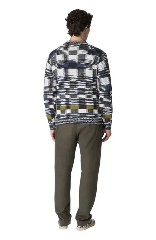 Missoni Cotton-blend Cardigan With Check Pattern