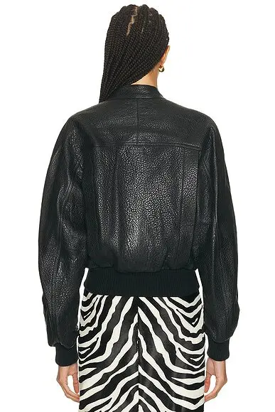 Jacquemus Le Blouson Tore Leather Bomber Jacket