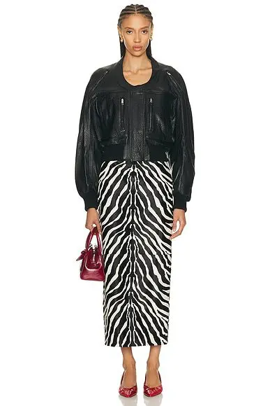 Jacquemus Le Blouson Tore Leather Bomber Jacket