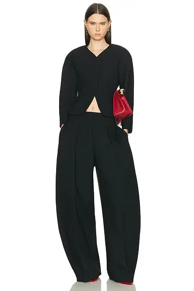Jacquemus La Petite Veste Ovalo - Black
