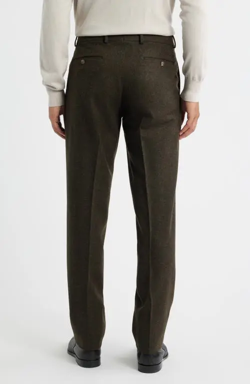 Berle Lambswool & Cashmere Donegal Tweed Dress Pants