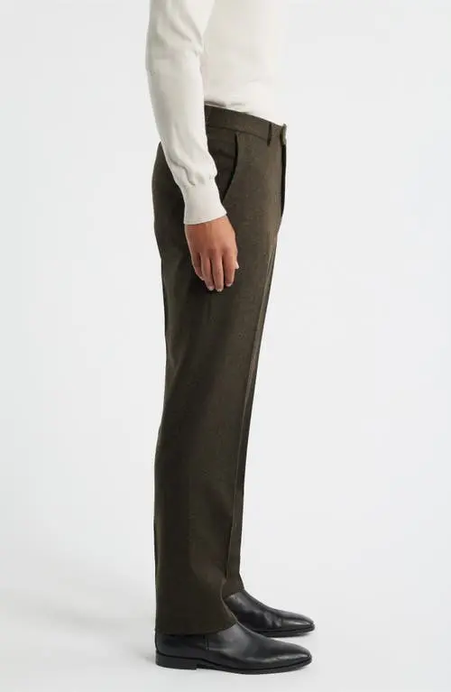 Berle Lambswool & Cashmere Donegal Tweed Dress Pants