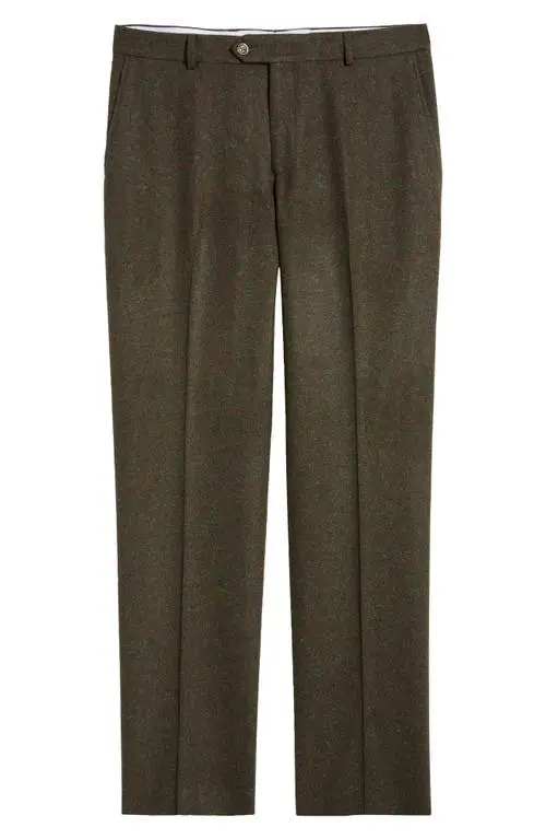 Berle Lambswool & Cashmere Donegal Tweed Dress Pants
