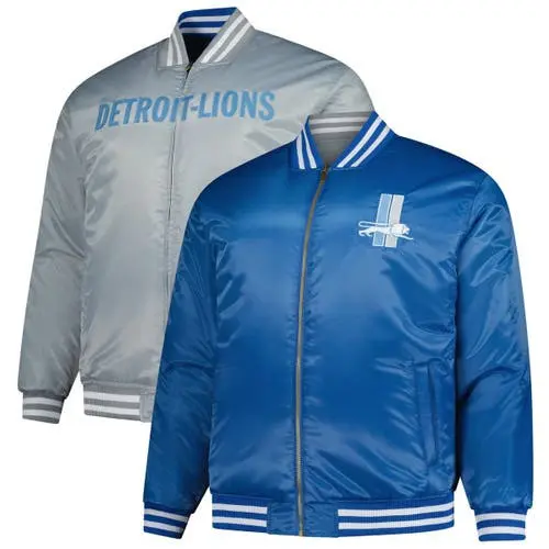 Mitchell & Ness Detroit Lions Reversible Full-zip Jacket