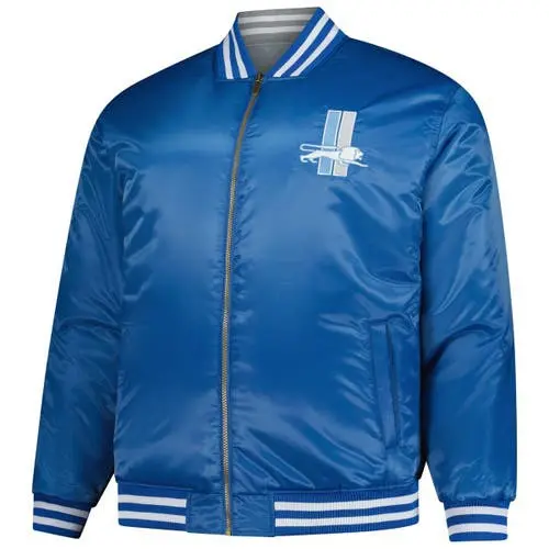 Mitchell & Ness Detroit Lions Reversible Full-zip Jacket