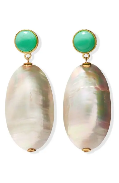 LIZZIE FORTUNATO Campana Drop Earrings - White