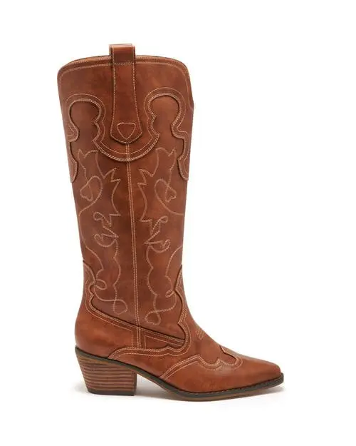 THERAPY AUSTRALIA Malvin Western Boot - Tan Burnished Pu