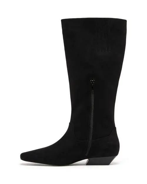 THERAPY AUSTRALIA Xavier Tall Boots - Black Faux Suede