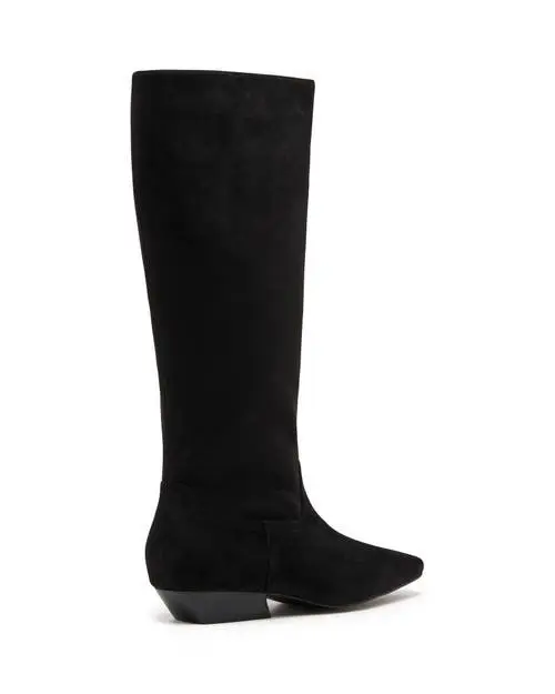 THERAPY AUSTRALIA Xavier Tall Boots - Black Faux Suede