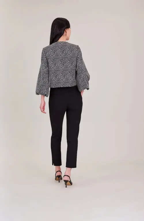 Anne Fontaine Floral Jacquard Cropped Jacket