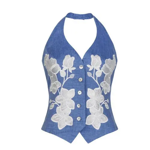 Anne Fontaine Iona Linen Vest