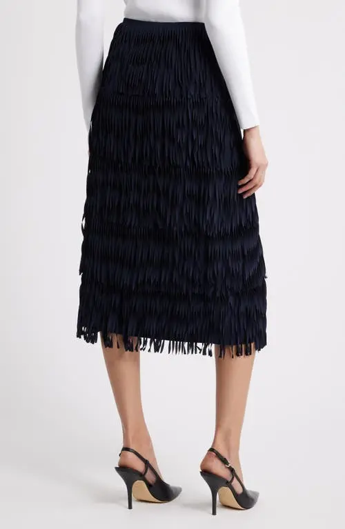 Elie Tahari Tilda Fringe A-line Skirt