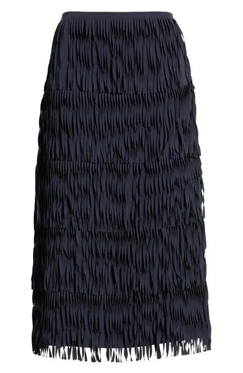 Elie Tahari Tilda Fringe A-line Skirt