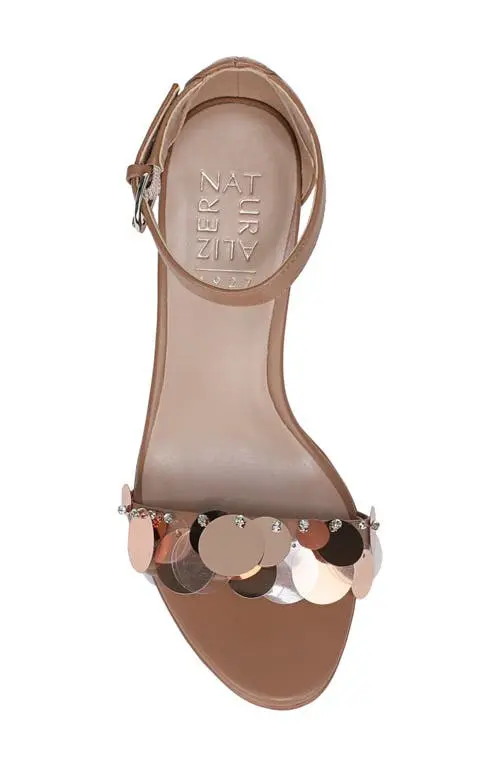 Naturalizer Vera Glow Ankle Strap Sandal - Cafe Beige