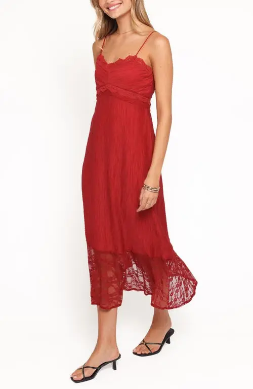PETAL & PUP Lace Sleeveless Maxi Dress
