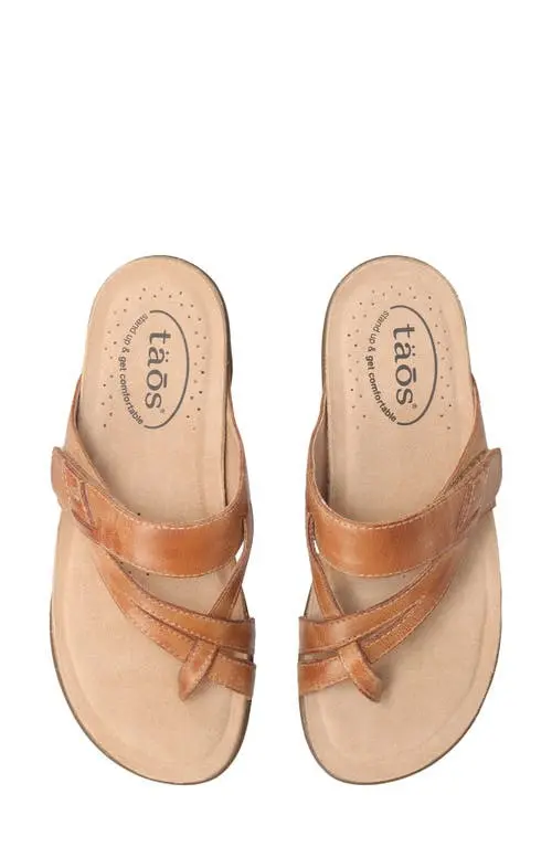 TAOS Perfect Toe Loop Sandal - Tan