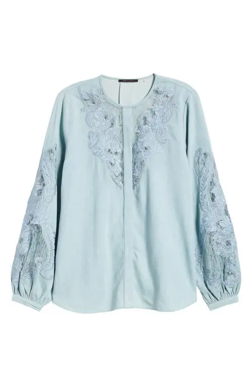 Kobi Halperin Lace Detailed Button-up Top