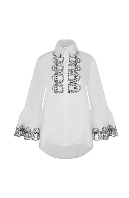 Anne Fontaine Doja Embroidered Shirt