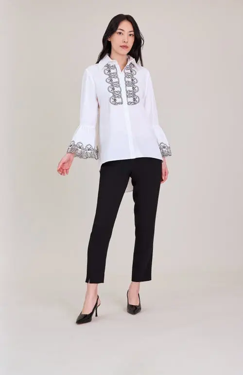 Anne Fontaine Doja Embroidered Shirt