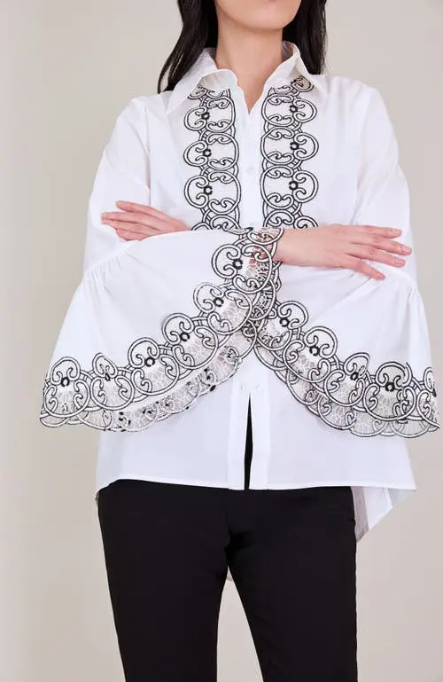 Anne Fontaine Doja Embroidered Shirt