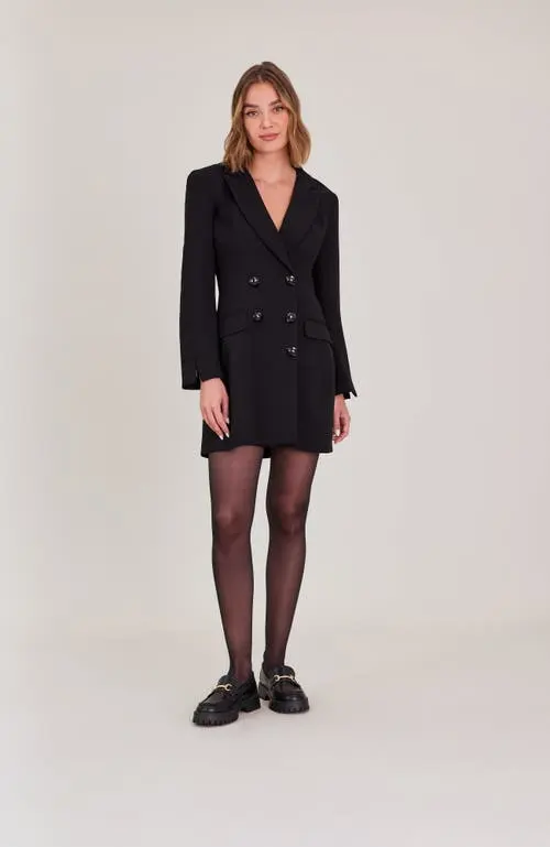 Anne Fontaine Double-breasted Blazer With Pearl Detail