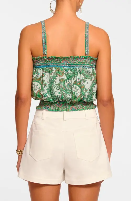 Ramy Brook Miley Paisley Crop Camisole