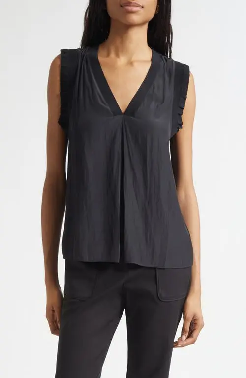 Ramy Brook Zandra Ruffle Trim Top